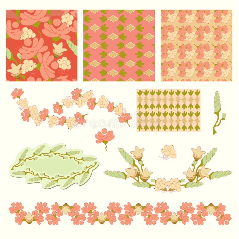 Soft patterns stock vector. Illustration of beautiful - 33620966