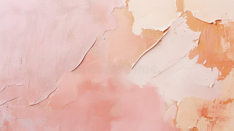 Soft Peach Abstract Background with Textured Brush Strokes Stock ...