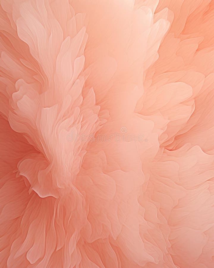 Soft Peach Fuzz with Depth Effect Stock Illustration - Illustration of ...