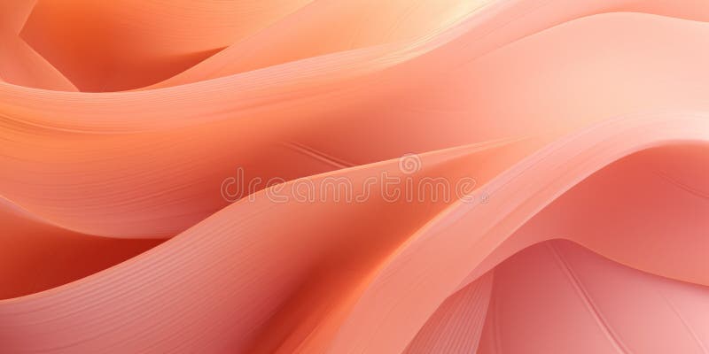 Soft Peach Fuzz with Depth Effect Stock Illustration - Illustration of ...