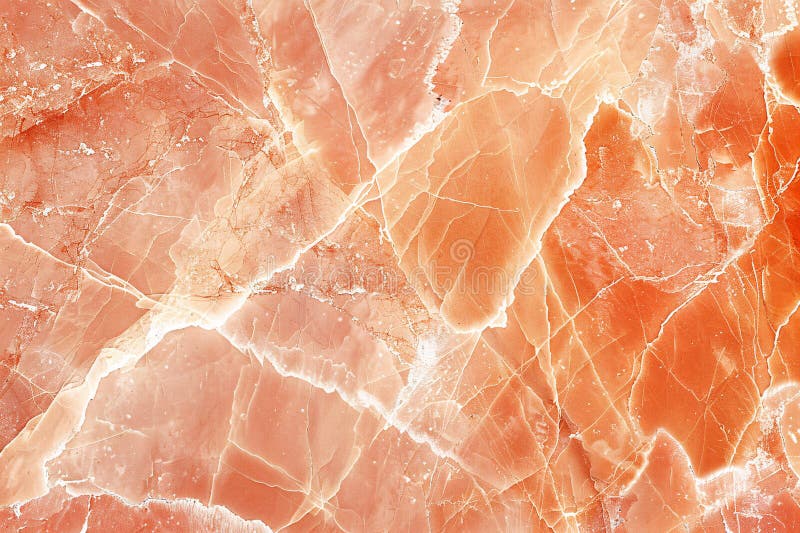 Soft Peach Marble Texture Featuring Delicate White Veins, Creating a Warm, Generated AI Stock ...