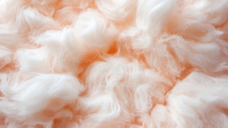 Soft Peach and White Fluffy Fiber Texture Background Stock Illustration ...