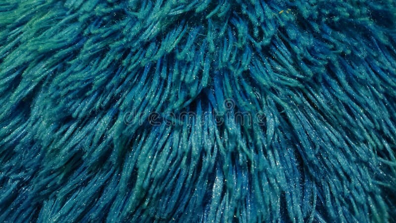 Soft Pillow of Blue Wool Fibers Stock Image - Image of soft, fibers ...