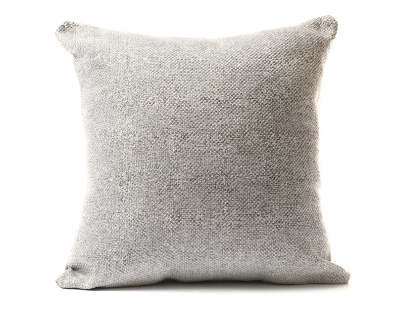 Soft Pillow on White Background Stock Photo - Image of decorative ...