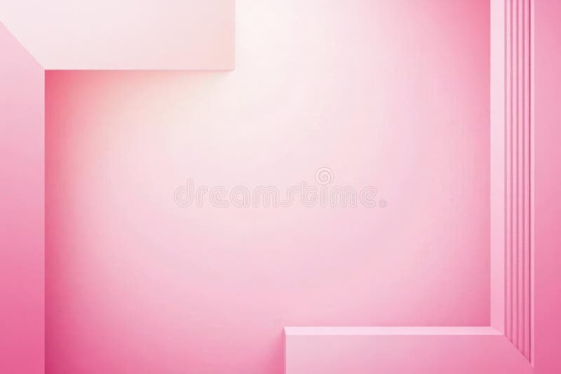 Soft Pink Abstract Geometric Frame Subtle Gradient Color Scheme Stock ...