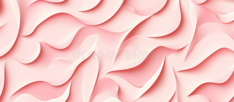 Soft Pink Abstract Wave Pattern with Flowing Curves and Smooth Textures Stock Photo - Image of ...