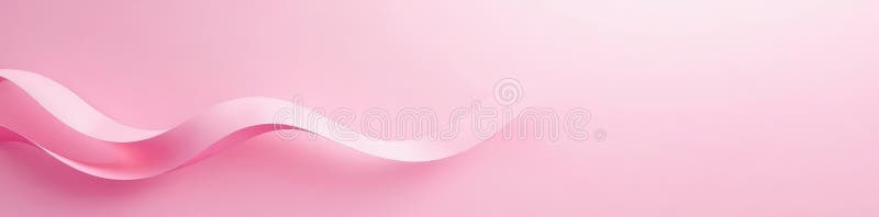 Soft Pink Background, Subtle Ribbon Outline, Gentle Glow , Clean, Wall ...