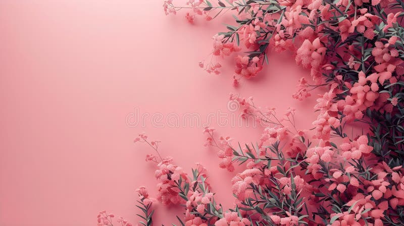 Soft Pink Blooms: Minimalist Branding Elegance. Concept Minimalist ...