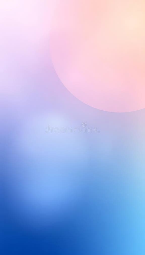 Soft Pink and Blue Gradient Abstract Background with Circle Element ...