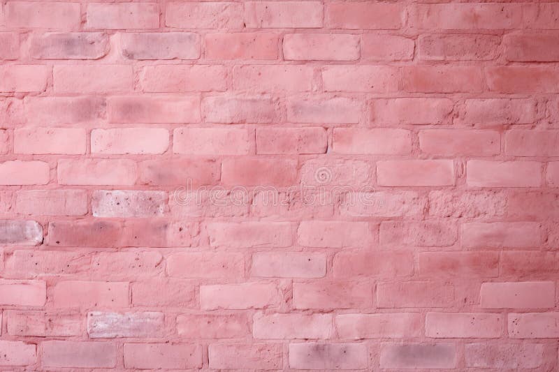 Subtle Pink Brick Backdrop with Vacant Aura, Generative AI Stock ...