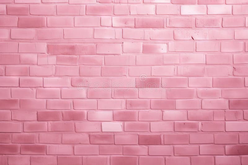 Subtle Pink Brick Backdrop with Vacant Aura, Generative AI Stock ...