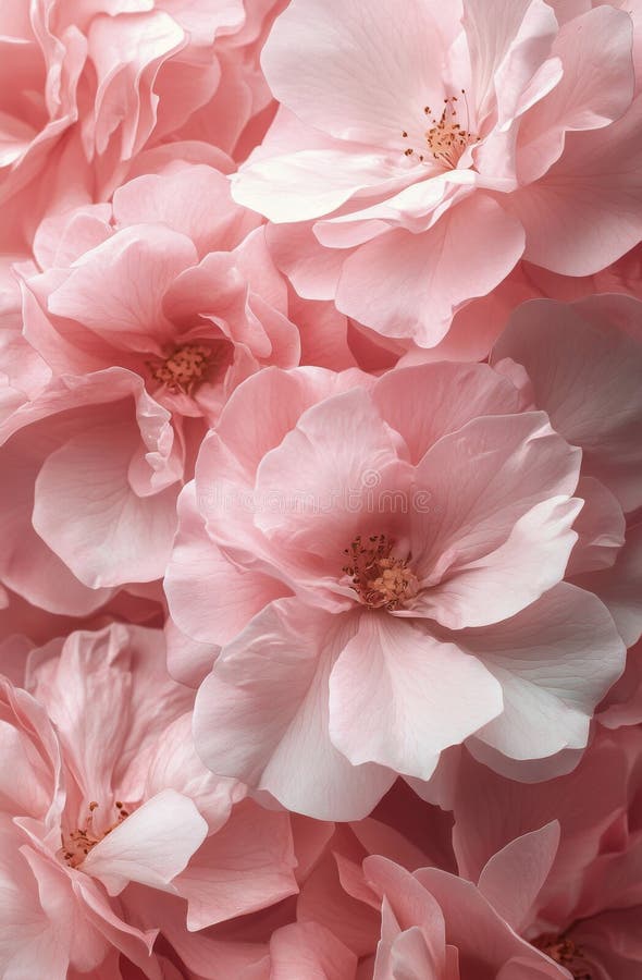 Soft Pink Cherry Blossoms Create a Delicate Floral Background in Spring ...