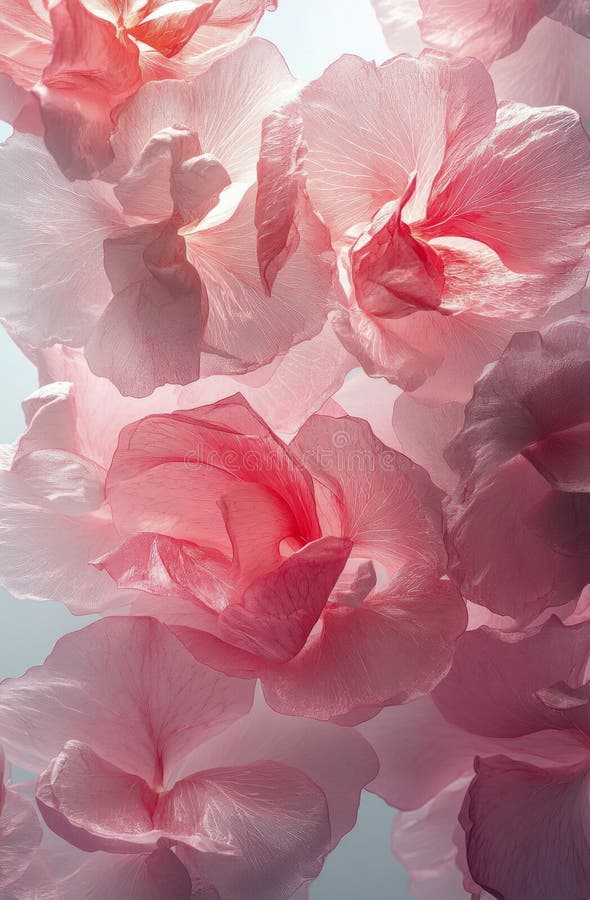 Soft Pink Cherry Blossoms Create a Delicate Floral Background in Spring ...