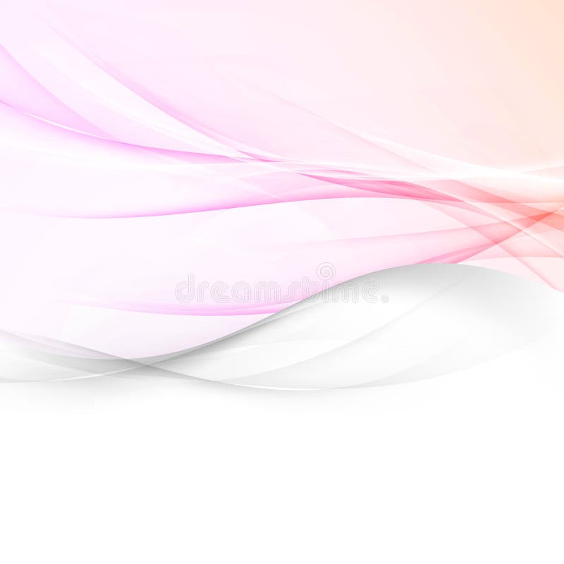 Soft Pink Color Abstract Wave Layout Stock Vector - Illustration of ...