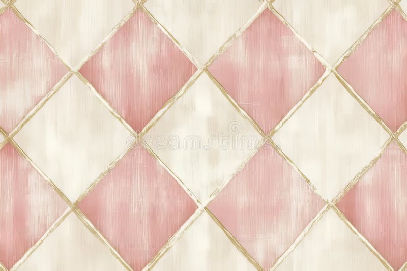 Soft Pink Diamond Pattern on Textured Background Creates Calming and ...