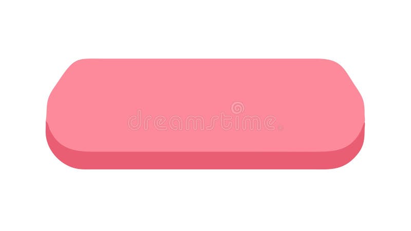 Soft Pink Eraser Rectangular Shape, Stationery Correcting Tool Item ...