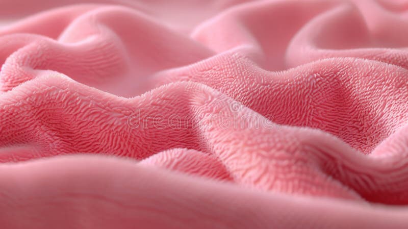 Soft Pink Fabric CloseUp with Texture and Depth Stock Image - Image of ...