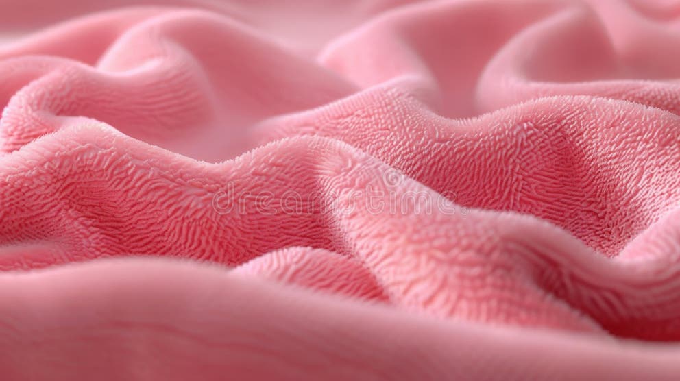 Soft Pink Fabric CloseUp with Texture and Depth Stock Image - Image of ...