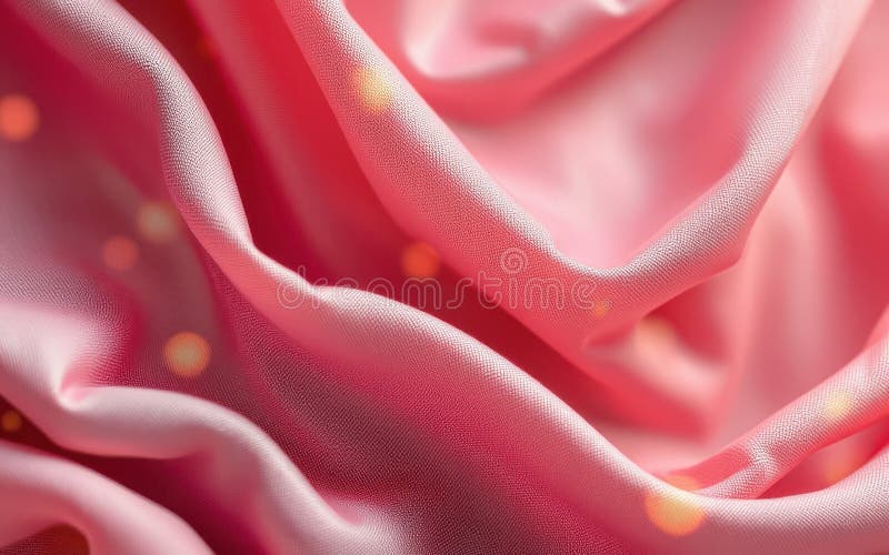 Soft Pink Fabric Draped Gently Showcasing Texture and Color Variations ...