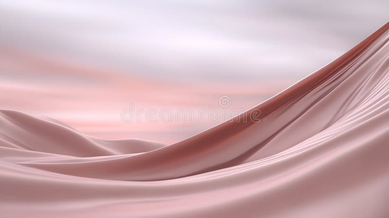 Soft Pink Fabric Draping in Gentle Waves Stock Photo - Image of ...