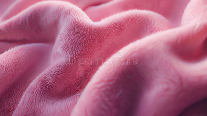 Soft Pink Fabric Texture Closeup: Cozy Warm Fleece Material Stock Image ...