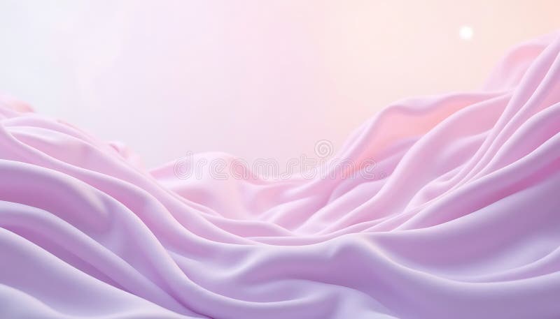 Soft Pink Fabric Waves with Subtle Gradient Background Stock ...