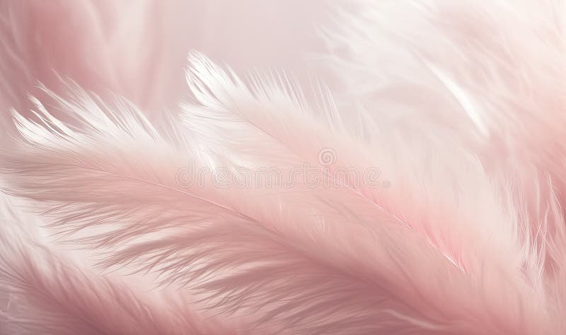 Soft Pink Feathers Texture Background for Dreamy Designs. Stock ...