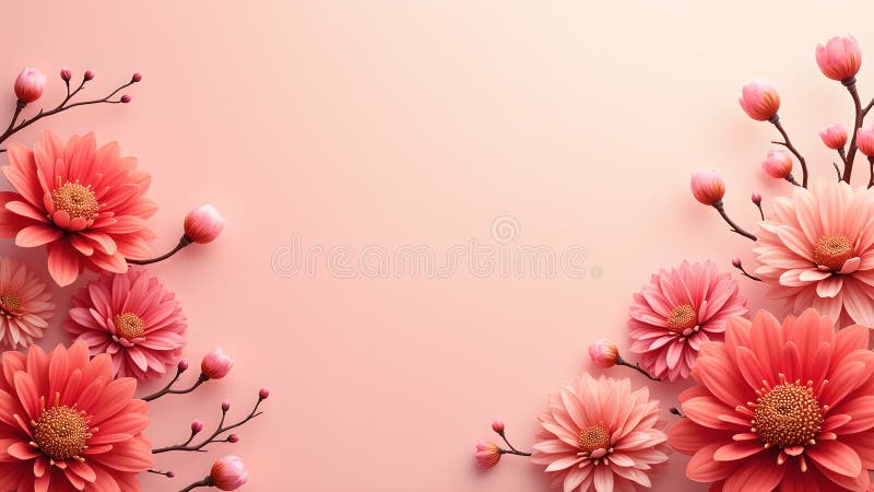 Soft Pink Floral Arrangement. Concept of Spring, Beauty, and ...