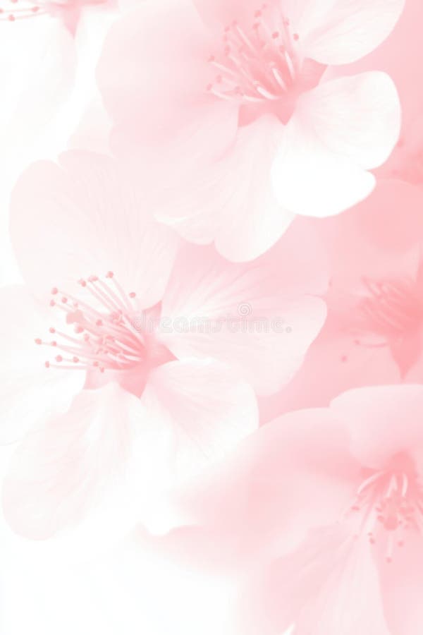 Soft Pink Floral Background with Gentle Petals and Subtle Light. Stock ...