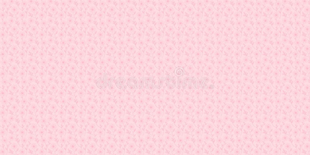 Soft Pink Floral Pattern with Delicate Outlines for Backgrounds and ...
