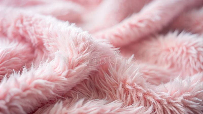 Soft Pink Fluffy Fabric Texture Luxurious and Cozy Material Close-up ...