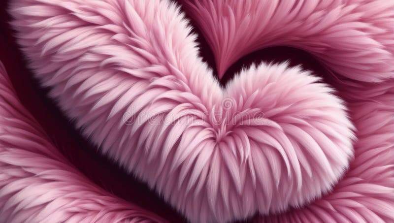 Soft Pink Furry Texture with Curved Abstract Patterns for Modern Design ...