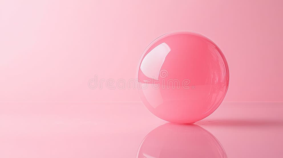 Soft Pink Gel on Reflective Surface in Gentle Pink Background Stock ...