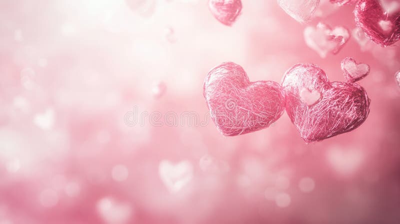 Soft Pink Hues Create an Abstract Background Filled with Floating ...