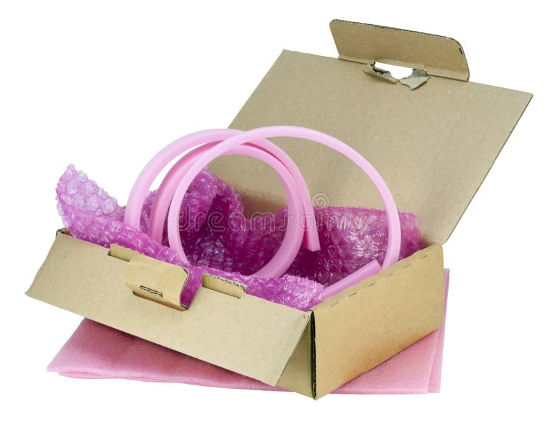 Pink packing foam stock photo. Image of plastic, granule - 27268990