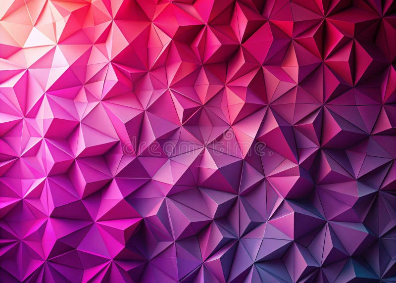 Soft Pink and Magenta Geometric Abstract Background a Trendy Triangular ...
