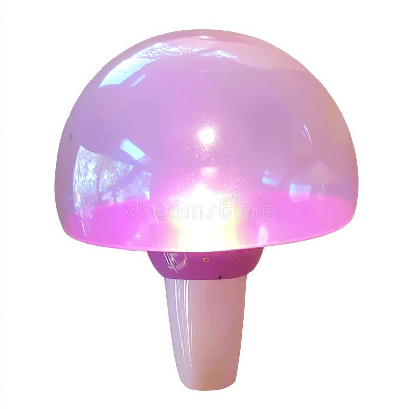 Soft Pink Mushroom-like Soft Lighting Object with Glossy Surface ...