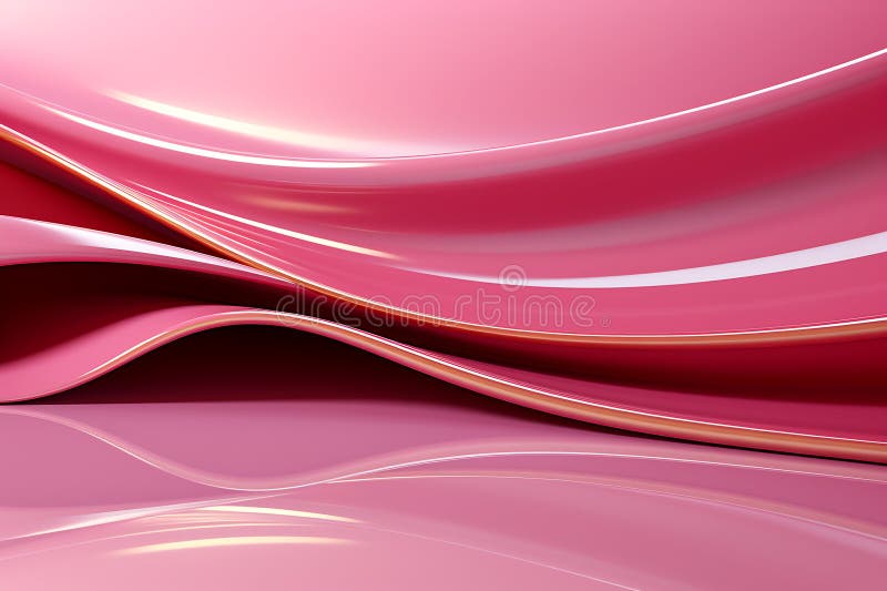 Soft Pink Pastel Background with Wave Pattern Stock Illustration ...