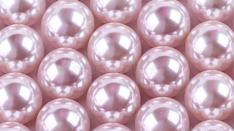 Soft Pink Pearls Arranged in a Decorative Pattern on a Delicate Surface ...