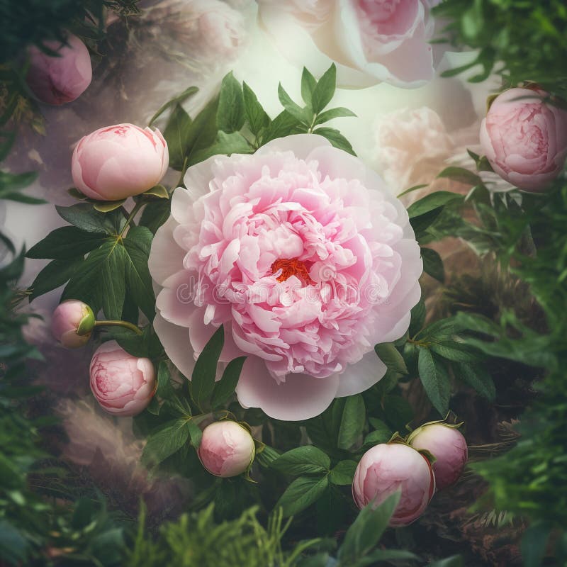 Soft Peonies Stock Illustrations – 1,250 Soft Peonies Stock ...