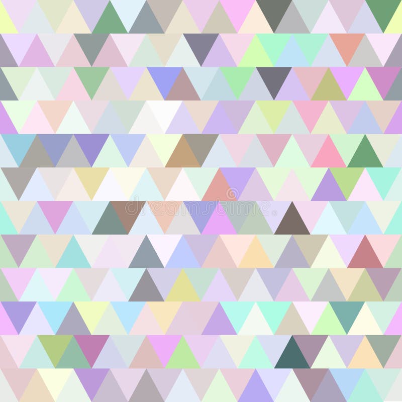Soft Pink and Purple Vector Seamless Pattern with Triangles. Stock ...