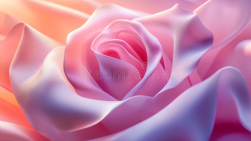 Soft Pink Rose Close Up Silk Fabric Texture Stock Illustration ...