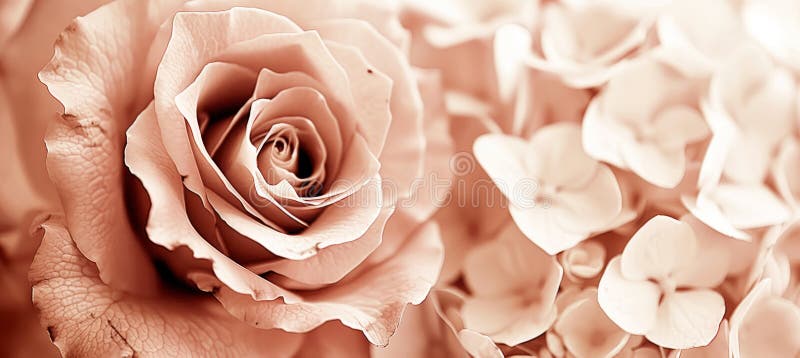 Soft Pink Rose. Delicate Rose in Pastel Background. Soft Floral ...