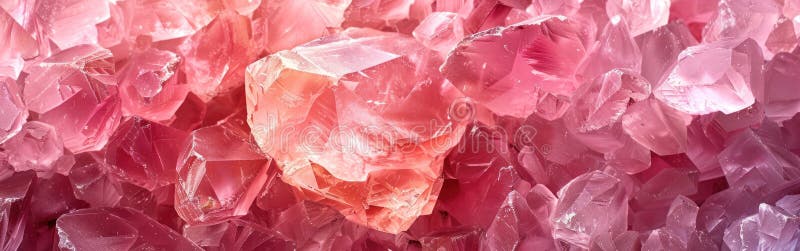 Soft Pink Rose Quartz Texture Background for Elegant Banner Panorama ...