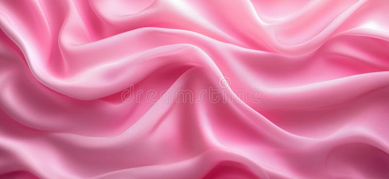 Soft Pink Satin Fabric with Elegant Draping and Smooth Texture Stock ...