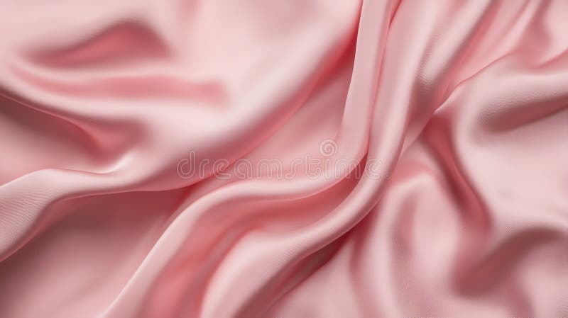 Soft Pink Satin Fabric with a Subtle Wave Pattern, Perfect for a ...