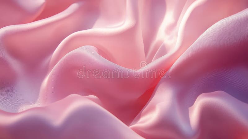 Soft Pink Satin Fabric Texture Background, Delicate Flowing Drapery ...