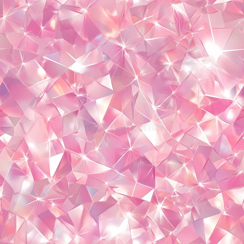 Soft Pink Sparkling Crystals Create a Mesmerizing Background with a ...