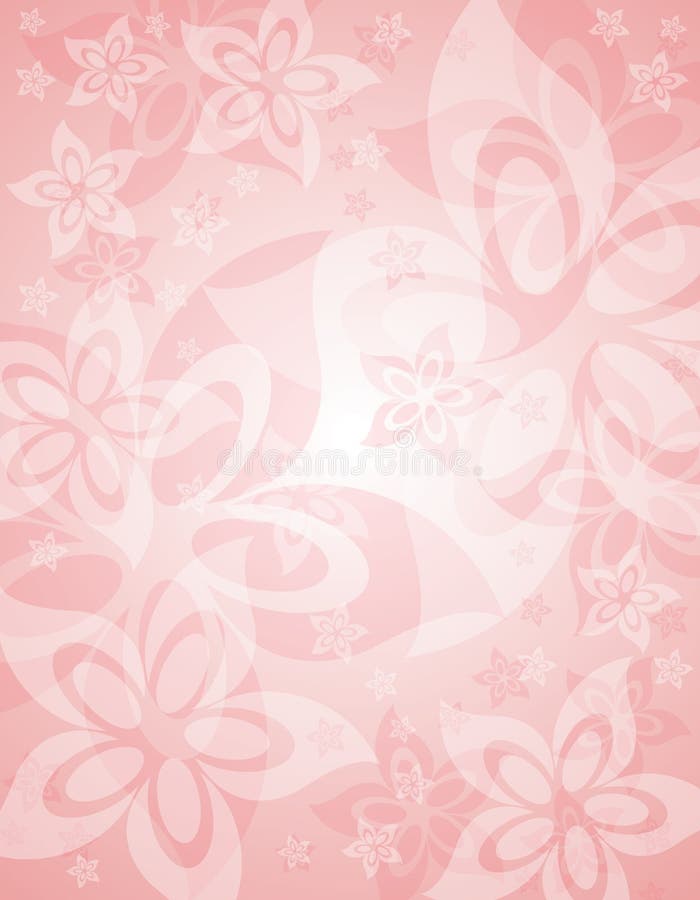 Soft Pink Spring Floral Background Stock Illustration - Illustration of ...