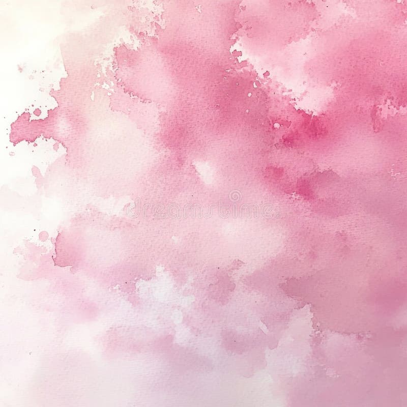Soft Pink Watercolor Texture Cloudy Patterns Artistic Background Stock ...